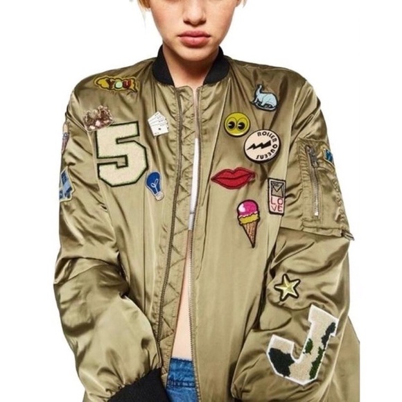 Zara | Jackets & Coats | Zara Trf Army Green Dream Bomber Puffer Jacket ...
